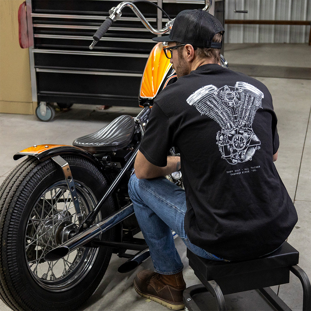 ChopCult Big Twin Evolution Engine T-Shirt