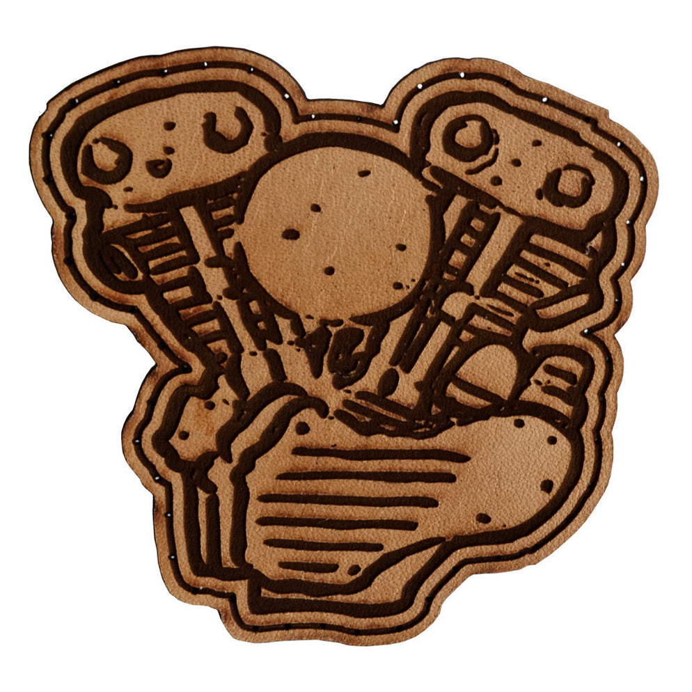 Harley Knucklehead Leather Patch — ChopCult